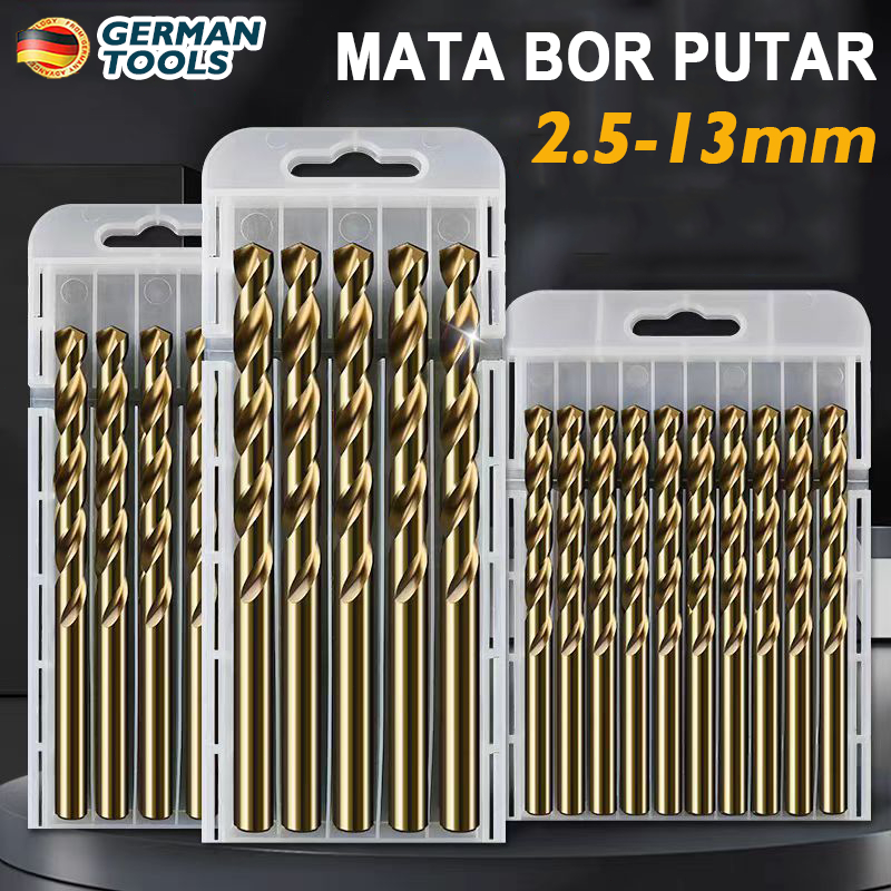 Jual German tools Mata Bor HSS 4-13mm Steel Bor B（COD）esi Baja Keras ...