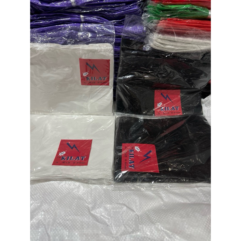 Jual PLASTIK KILAT PUTIH DAN HITAM UK 02x25 @50pcs | Shopee Indonesia