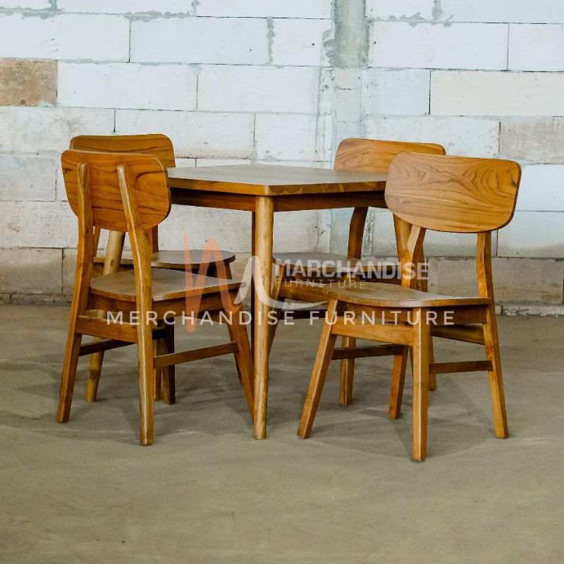 Jual Satu Set Meja Makan Kursi Ropan Model Terbaru Jepara - Kursi Cafe Resto Jati Harga Murah ...