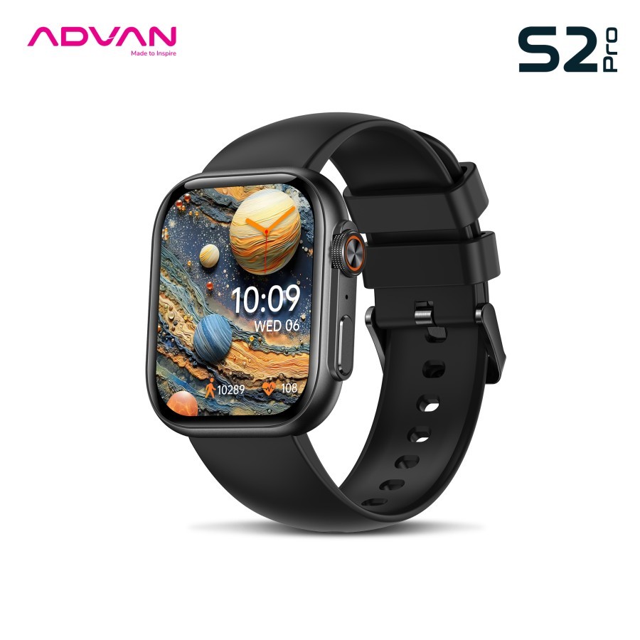 Jual Smartwatch ADVAN S2 PRO Slim AI Voice 1.95 inch Amoled Smart Watch ...
