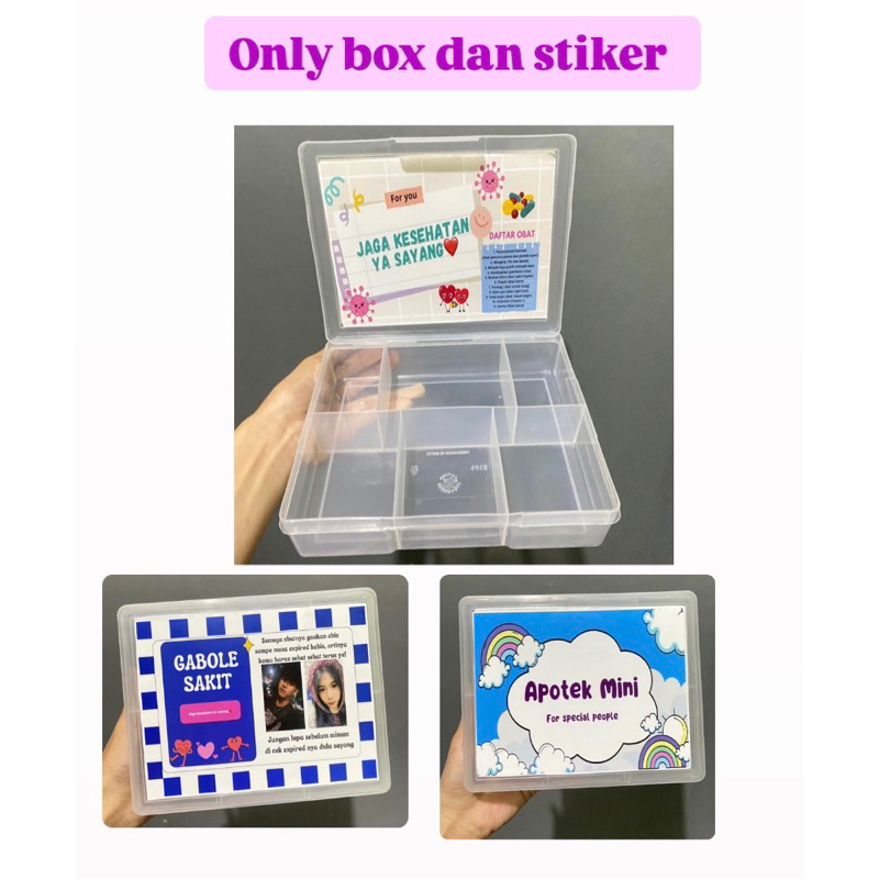 Jual Box dan stiker apotek mini gift ideas untuk pacar bisa custom foto ...