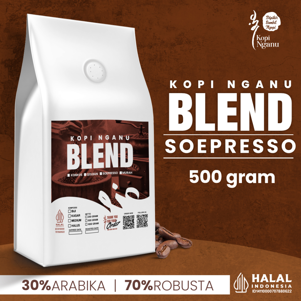 Jual Kopi House Blend Soepresso 500 Gram Campuran Arabika Robusta ...