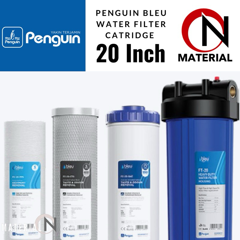 Jual WATER FILTER CATRIDGE PENGUIN BLEU / REFILL FILTER PENYARINGAN AIR ...