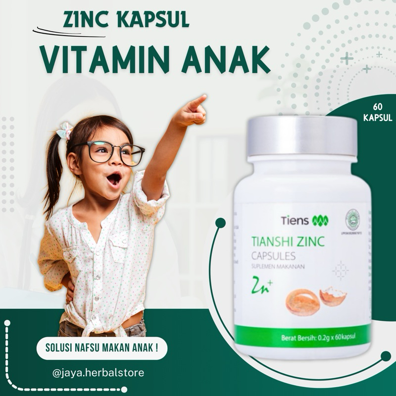 Jual Vitamin Anak Zinc Tiens Vitamin Otak Anak Cerdas dan Penambah ...