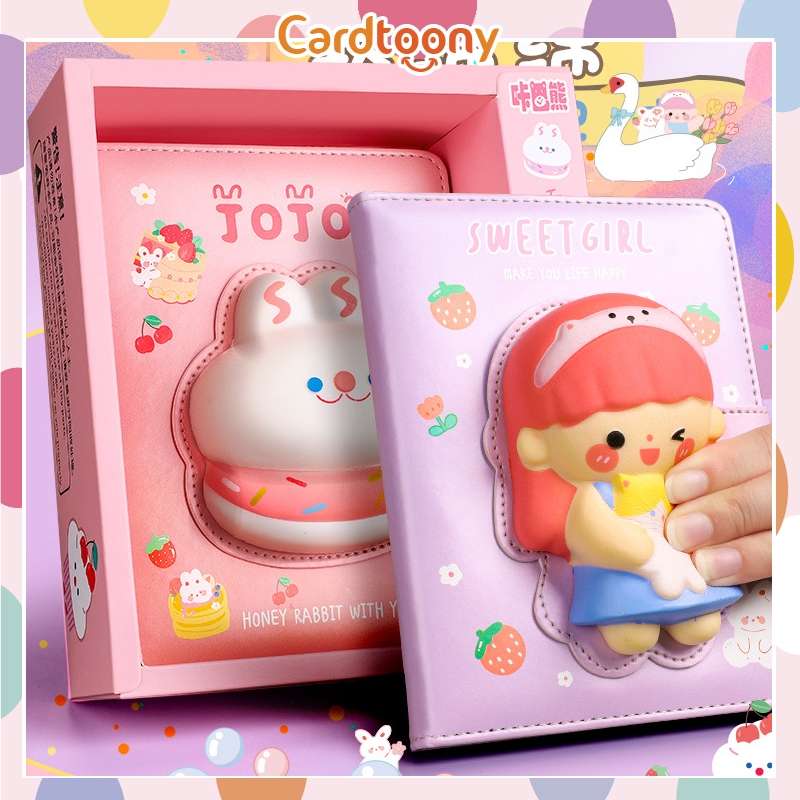 Jual Buku Squishy Anti Stress Cute Notebook Agenda Buku Catatan Bebek ...