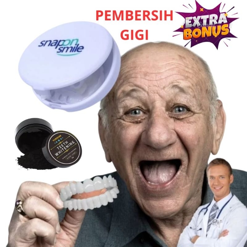 Jual ⭐⭐ALL SAIZ⭐⭐GIGI PALSU SNAP ON SMILE 100%ORIGINAL 1SET ATAS ...