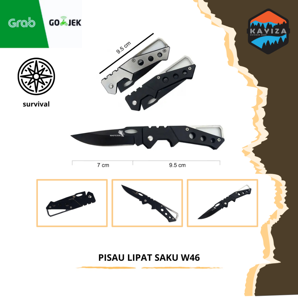 Jual Alat potong saku lipat camping army 440c camping - alat potong ...