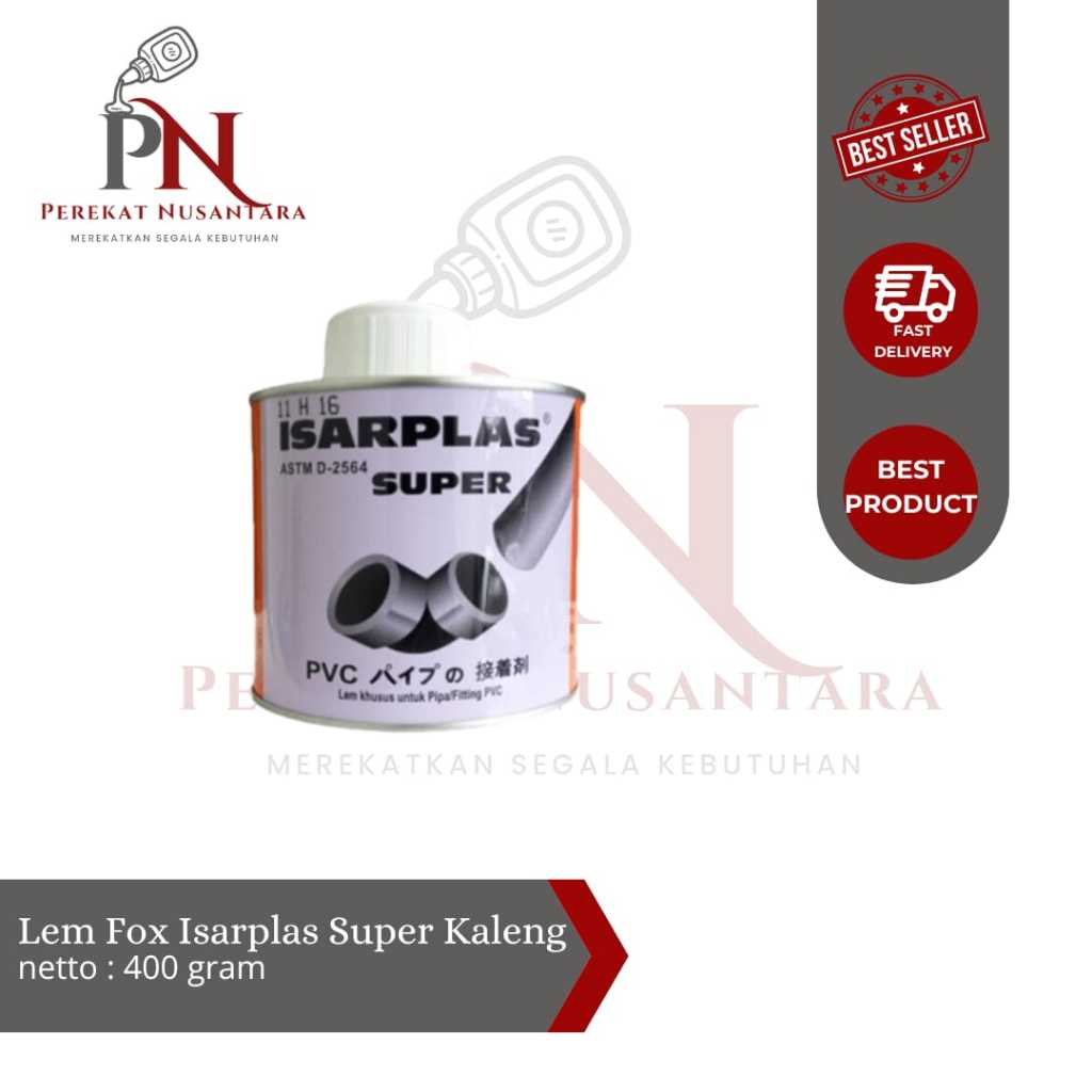 Jual Lem Fox Isarplas Super Kaleng 400 gr | Lem Pipa PVC Terbaik | Shopee Indonesia