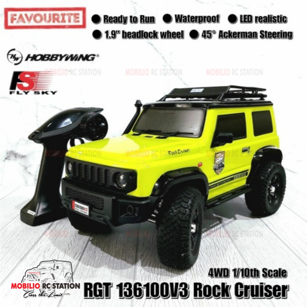 Jual RC RGT 136100 V3 1/10 Scale 4WD Rock Crawler Cruiser RTR Suzuki ...