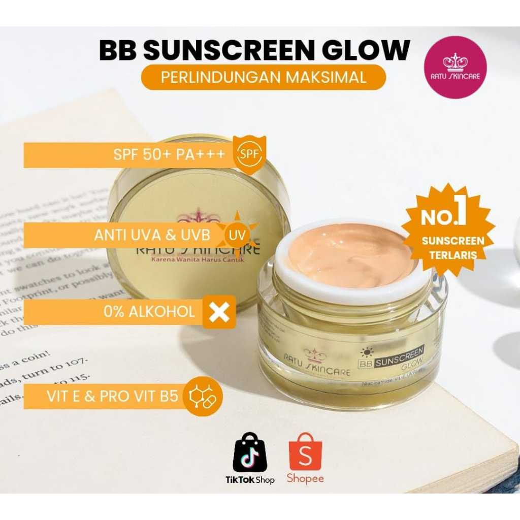Jual BB SUNSCREEN GLOW SEKETIKA GLOWING RATU SKINCARE | Shopee Indonesia