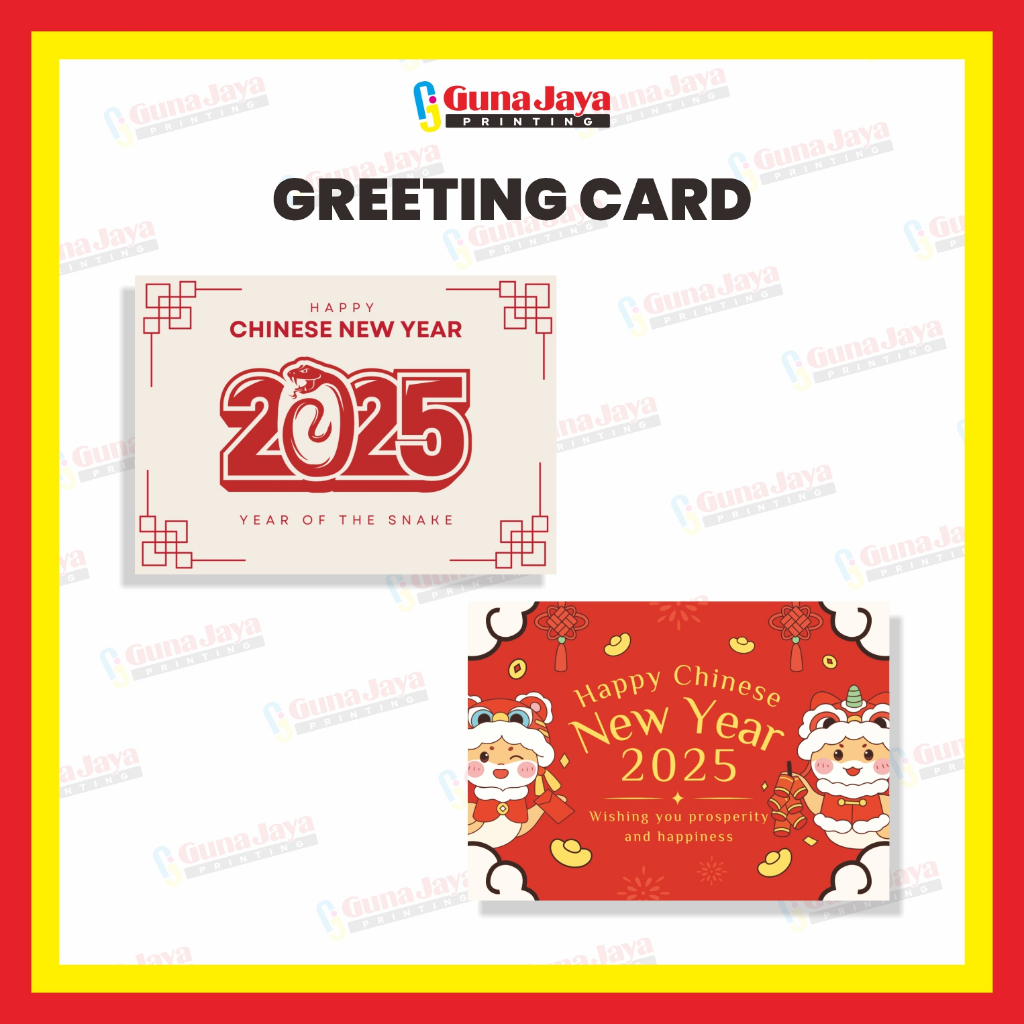 Jual Greeting Card Imlek |Kartu Ucapan Imlek Hampers 2025 | Kartu Imlek ...