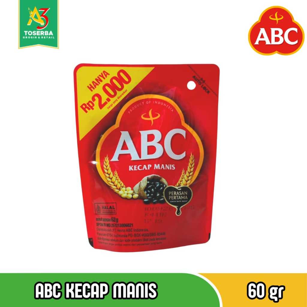 Jual ABC Kecap Manis Pouch 60 gr | Shopee Indonesia