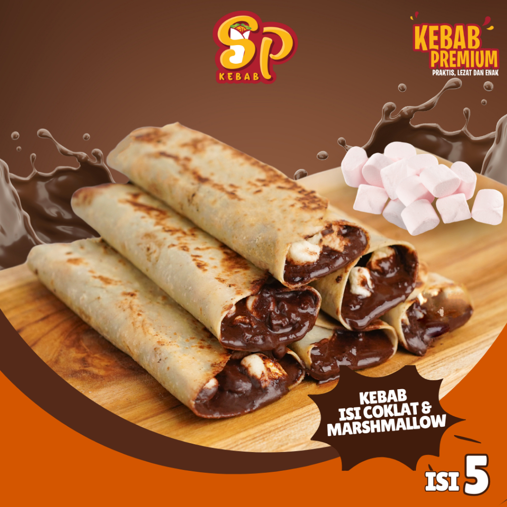 Jual KEBAB FROZEN TERLARIS KEBAB COKLAT MARSHMALLOW UKURAN SEDANG ...