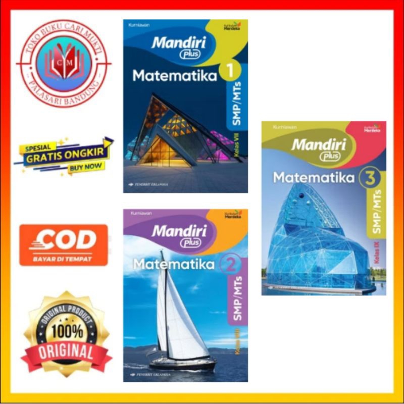 Jual BUKU MANDIRI PLUS MATEMATIKA SMP/MTS KELAS 7.8.9.KURIKULUM MERDEKA | Shopee Indonesia