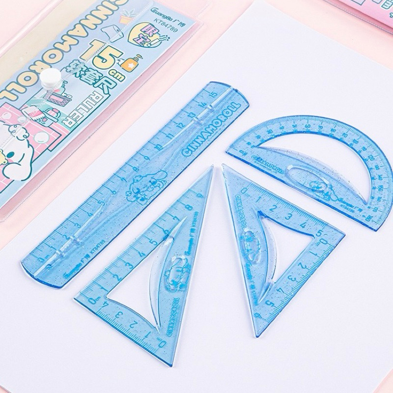 Jual Sanrio Penggaris Motif Ruler Busur Elastis Set 4Model #KS0 ...