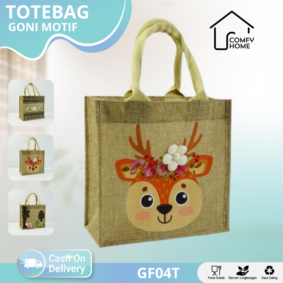 Jual Tas Goni Tote Bag Tas Karung Goni Jute Bag ote Bag Tas Karung Goni ...