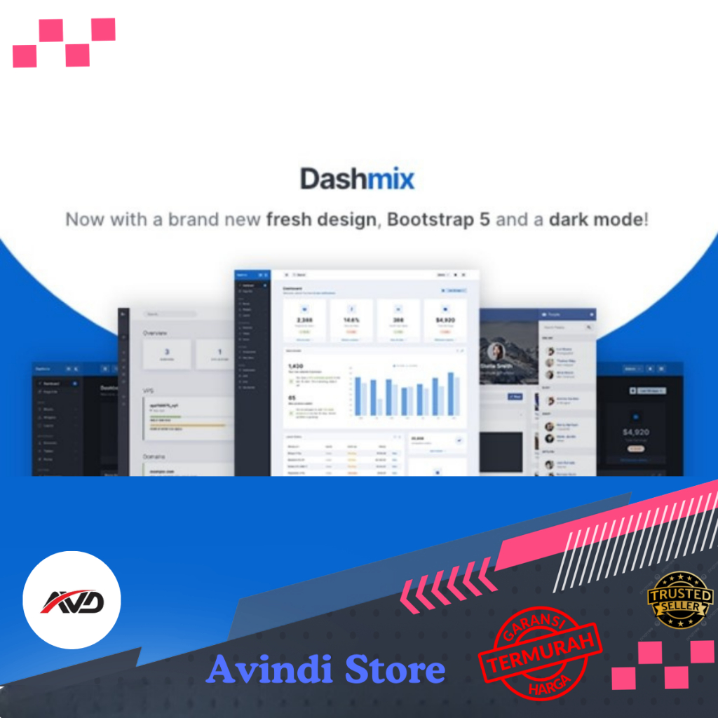 Jual Dashmix - Bootstrap 5 Admin Dashboard Template & Laravel 11 Starter Kit | Shopee Indonesia