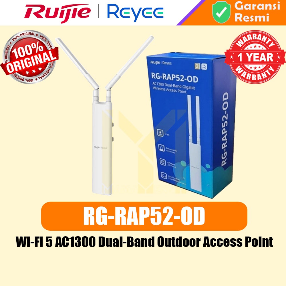 Jual Ruijie Reyee RG-RAP52-OD Wi-Fi 5 AC1300 Dual-Band Outdoor Access Point | Shopee Indonesia