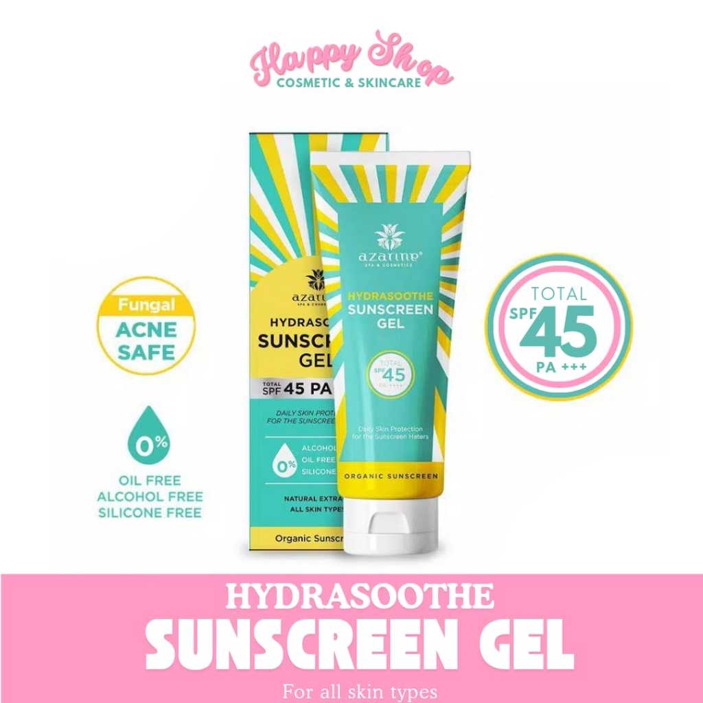 Jual HAPPY SHOP - AZARINE HYDRASOOTHE SUNSCREEN GEL SPF 45 PA ++++ 30ML | Shopee Indonesia