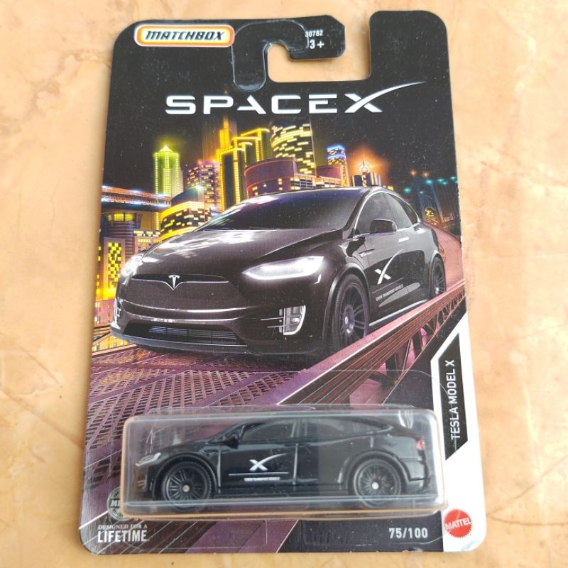 Jual Matchbox TESLA MODEL X SPACE X Black | Shopee Indonesia