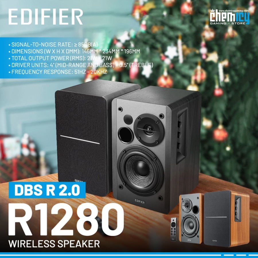 Jual Edifier R1280DBS / R1280-DBS R 2.0 Active Bookshelf Wireless Speaker | Shopee Indonesia