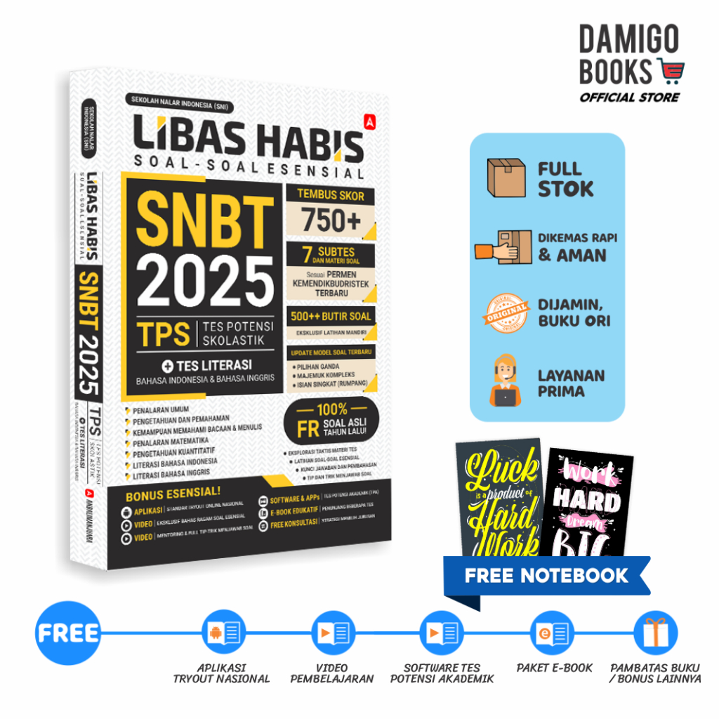 Jual [COMPLETE] Buku SNBT Terbaru dan Terlengkap-LIBAS HABIS SOAL-SOAL ESENSIAL SNBT 2025 ...