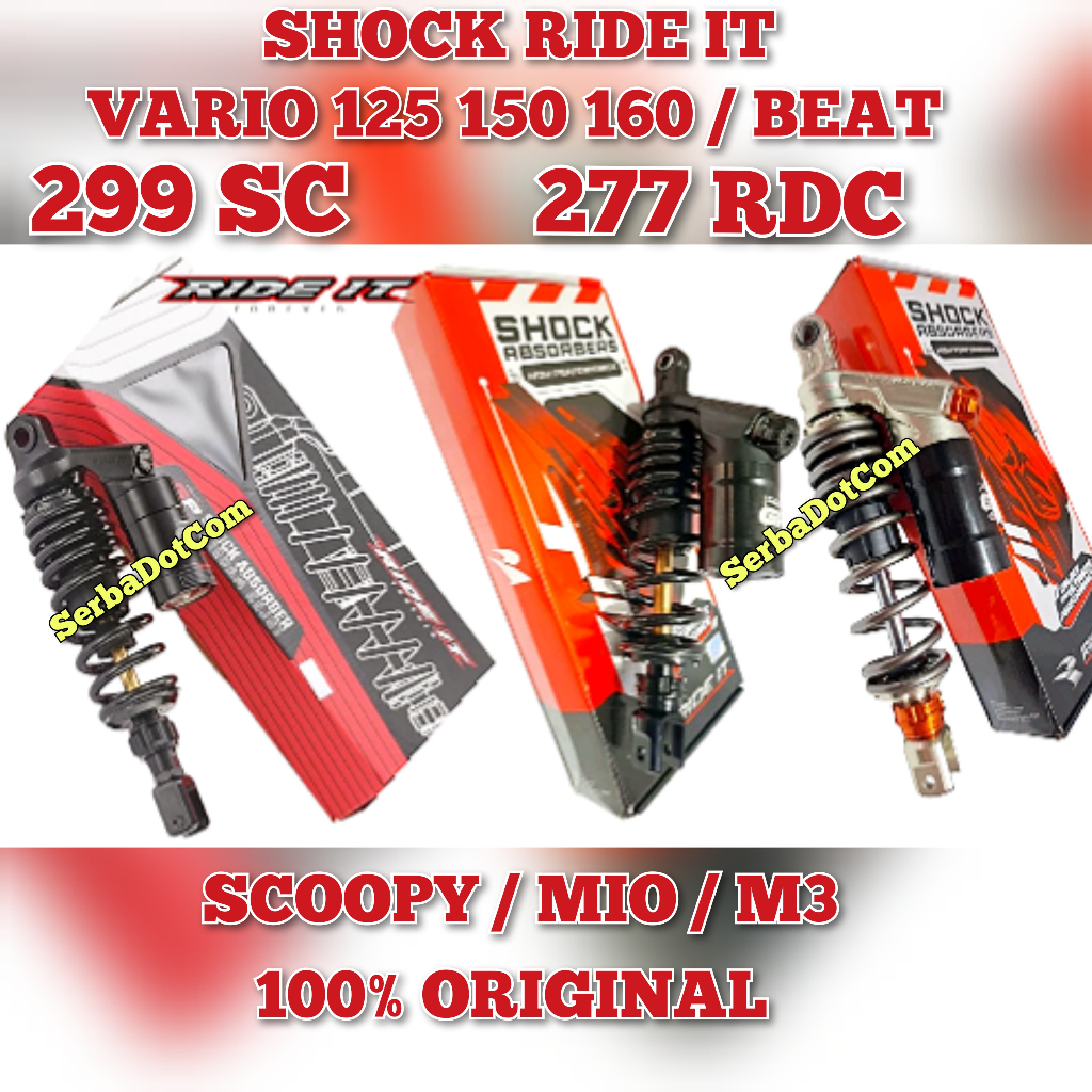 Jual SHOCK RIDE IT NEW GP 299 277 RDC PREMIUM GP299 SC BEAT VARIO 125 ...