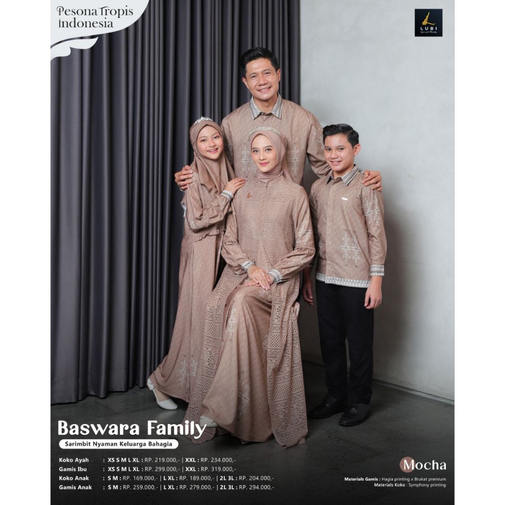 Jual BASWARA FAMILY MOCHA SARIMBIT LUBI 2025 YANG COCOK UNTUK LEBARAN ...