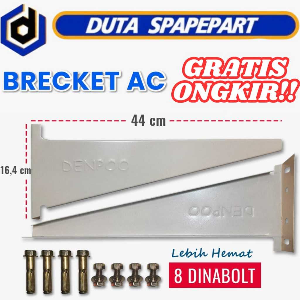 Jual BRACKET AC OUTDOOR + 8PCS DINABOL (8PCS DINABOLT) | 1/2PK - 1PK ...