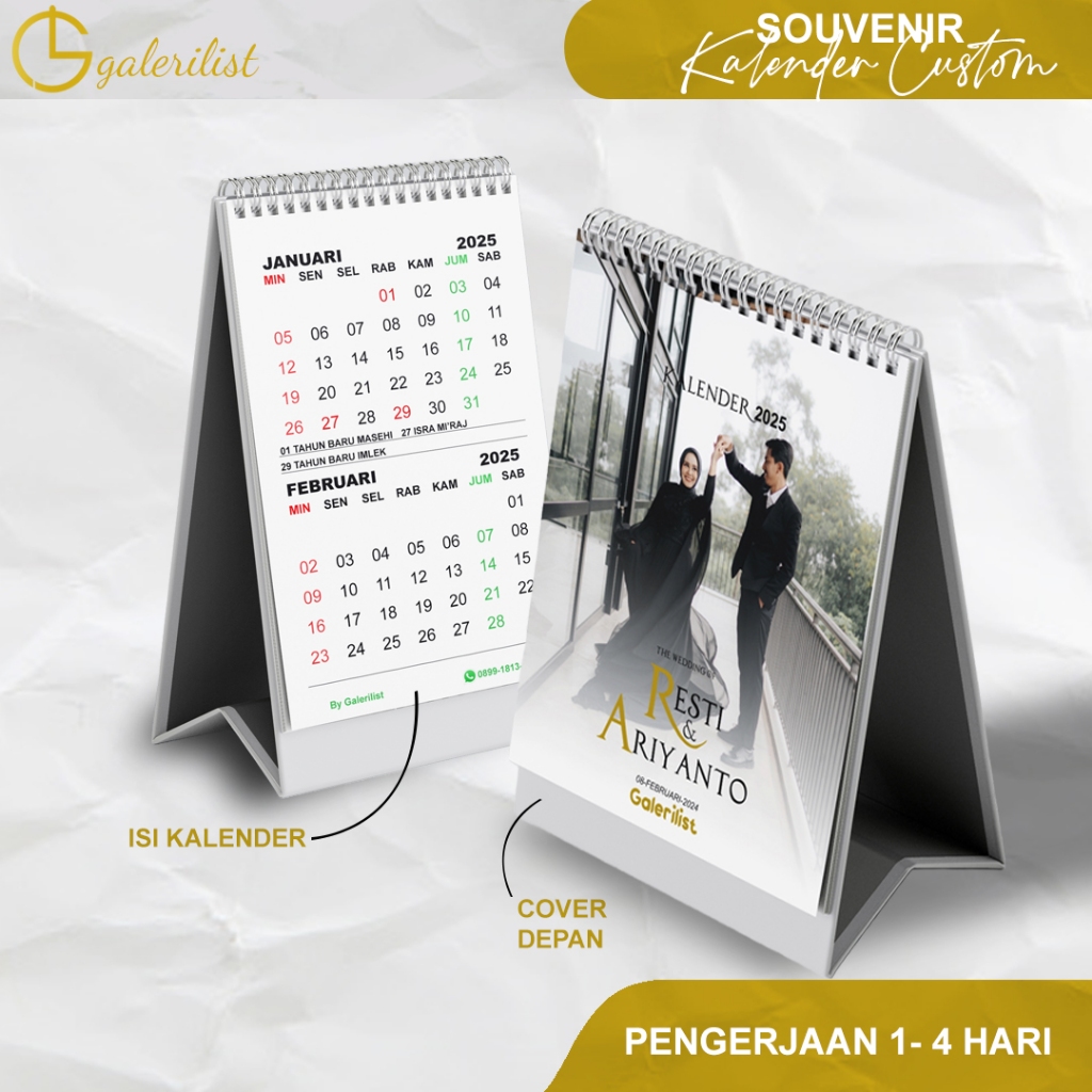 Jual Kalender Meja Mini Custom Foto | Shopee Indonesia