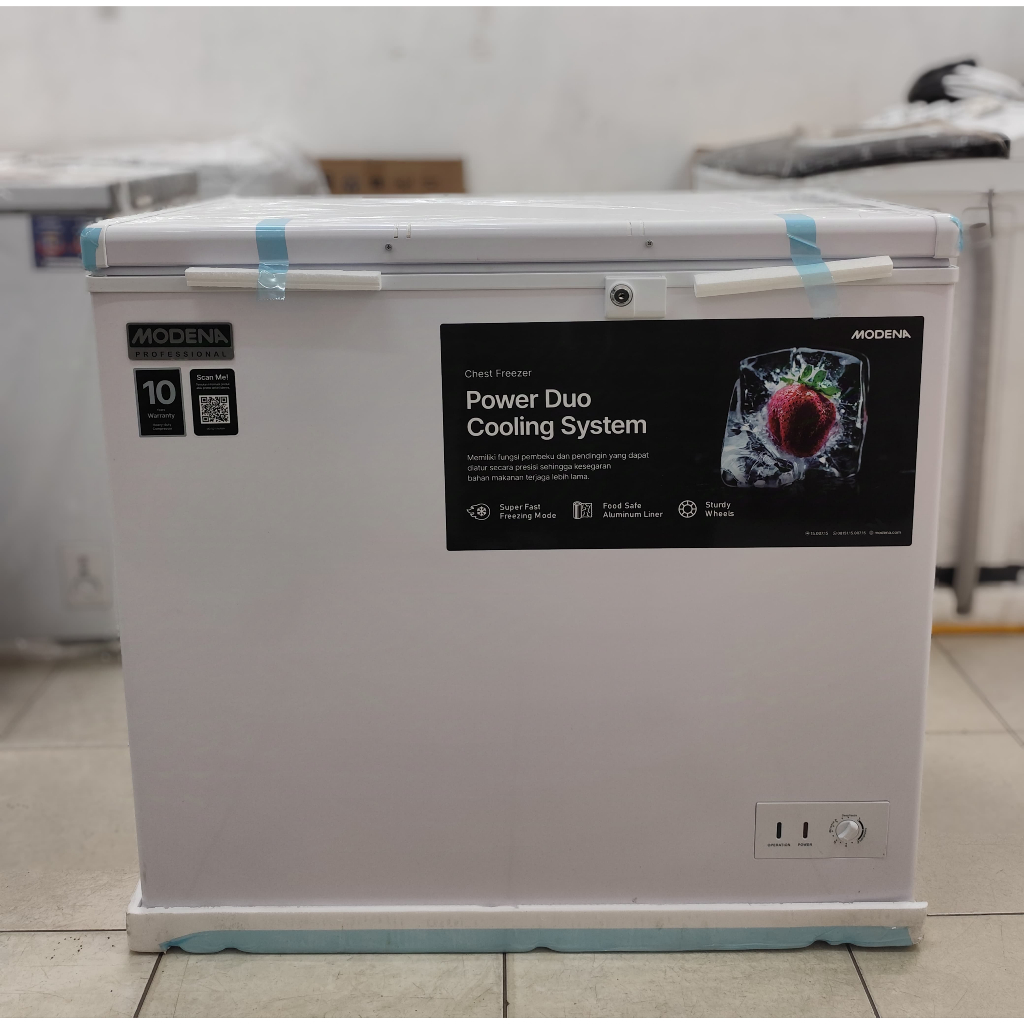 Jual FREEZER BOX MODENA 210 LITER MD-0211MAWH Garansi Resmi 10 Tahun ...