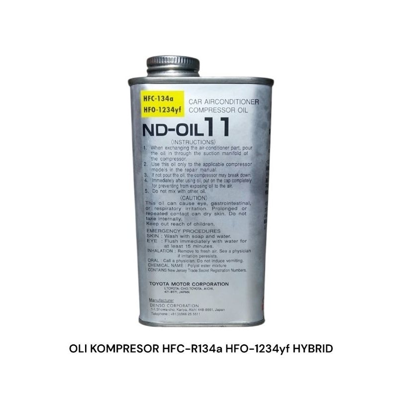 Jual OLI KOMPRESOR ND-OIL11 OLI COMPRESSOR AC R134a R1234yf HYBRID ASLI ...
