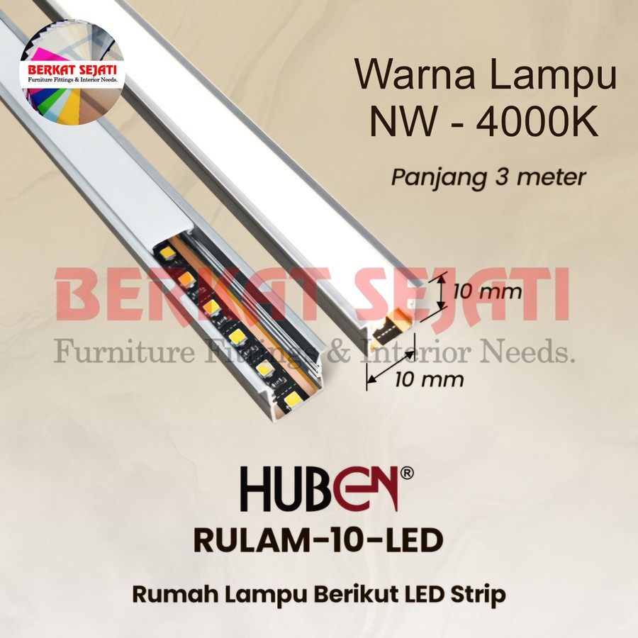 Jual LED TRACK LIGHT Strip 4000K Housing Kap Lis Rel Rumah Lampu ...