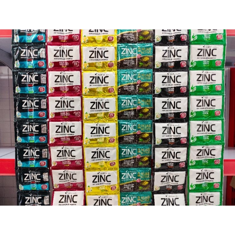 Jual Zinc Hair Shampoo All Variant (1 Renteng isi 12 pcs) | Shopee ...
