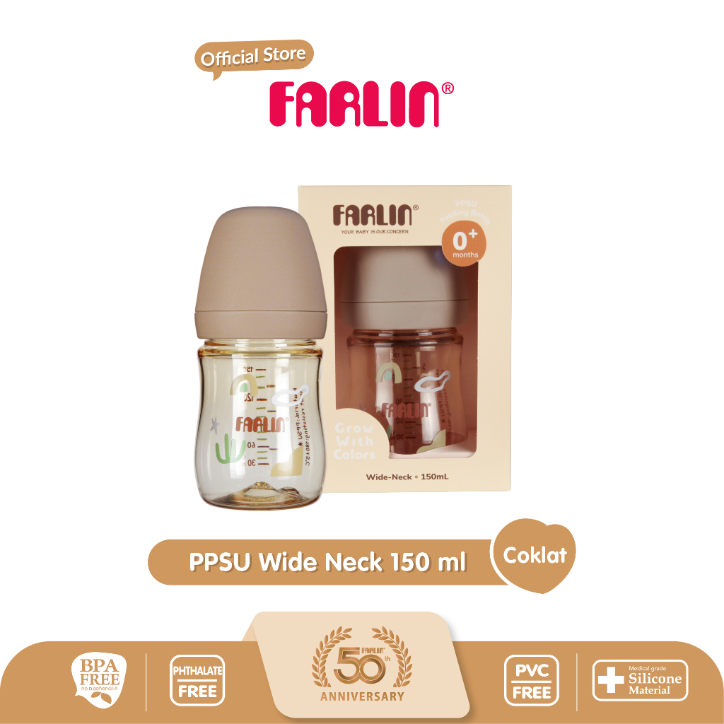 Jual Farlin Silky PPSU Little Artist Feeding Bottle - 150 ml - Botol Susu Bayi | Shopee Indonesia