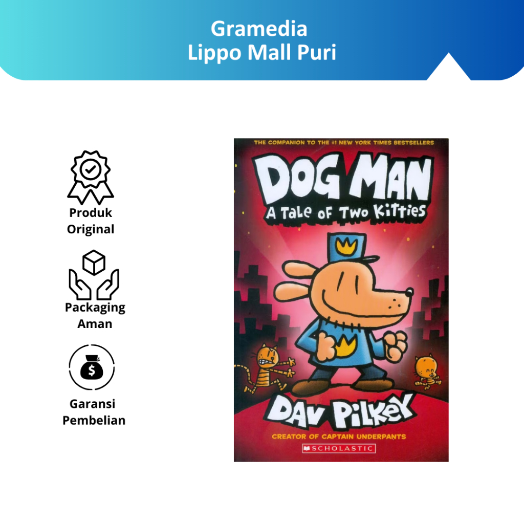 Jual Gramedia Lippo Mall Puri - Dog Man 3: A Tale of Two Kitties (Dav ...