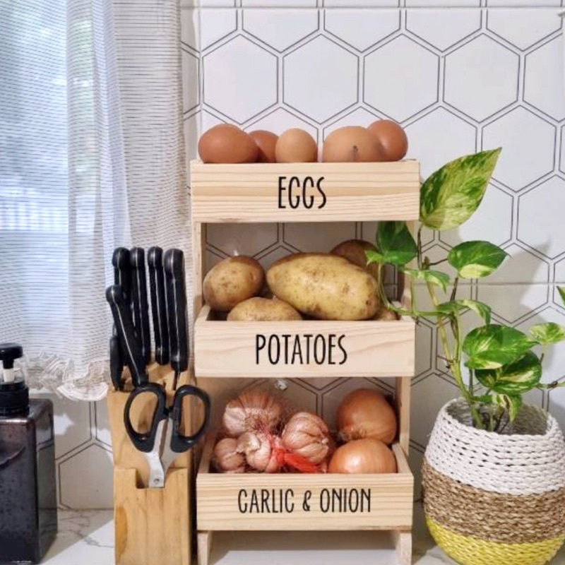 Jual GRATIS 7 STICKER RAK BUMBU 3 SUSUN SERBAGUNA MINIMALIS RAK DAPUR ...