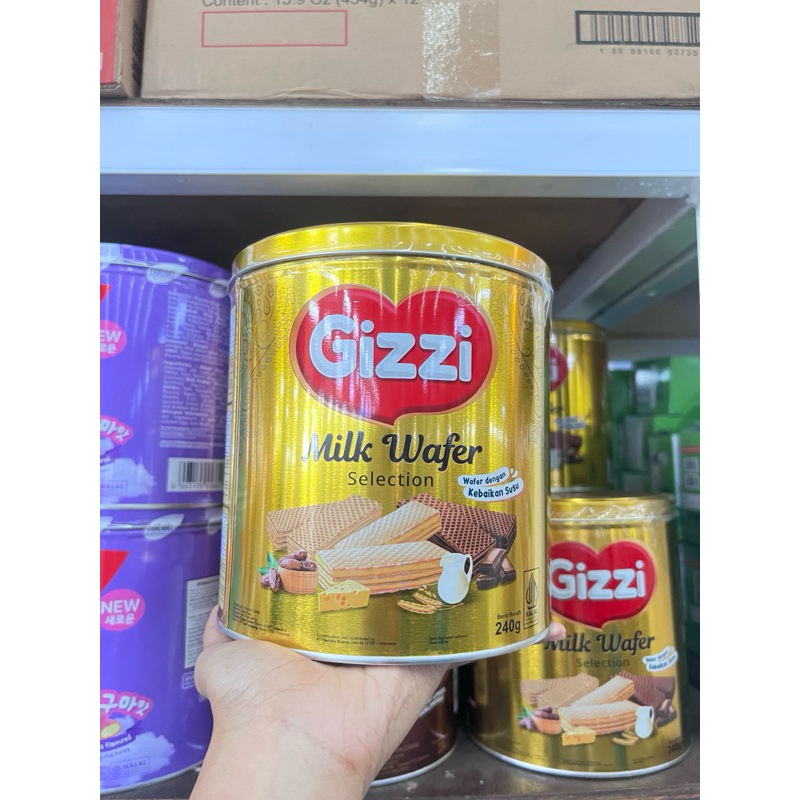 Jual Gizzi milk biskuit selection kaleng 240gr | Shopee Indonesia