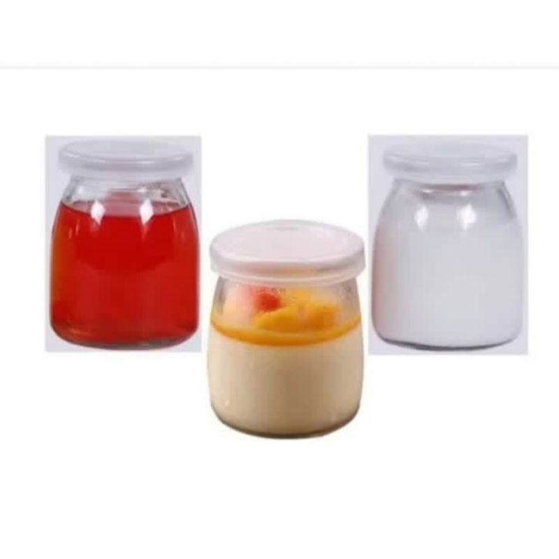 Jual Botol Kaca Beling Tutup Putih Bumbu Saos Sampel Jar Kecil Puding ...