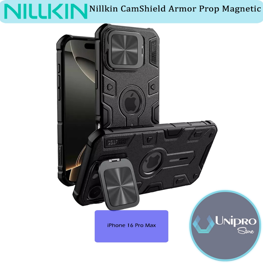 Jual Case iPhone 16 Pro Max Nillkin CamShield Armor Prop Magnetic ...
