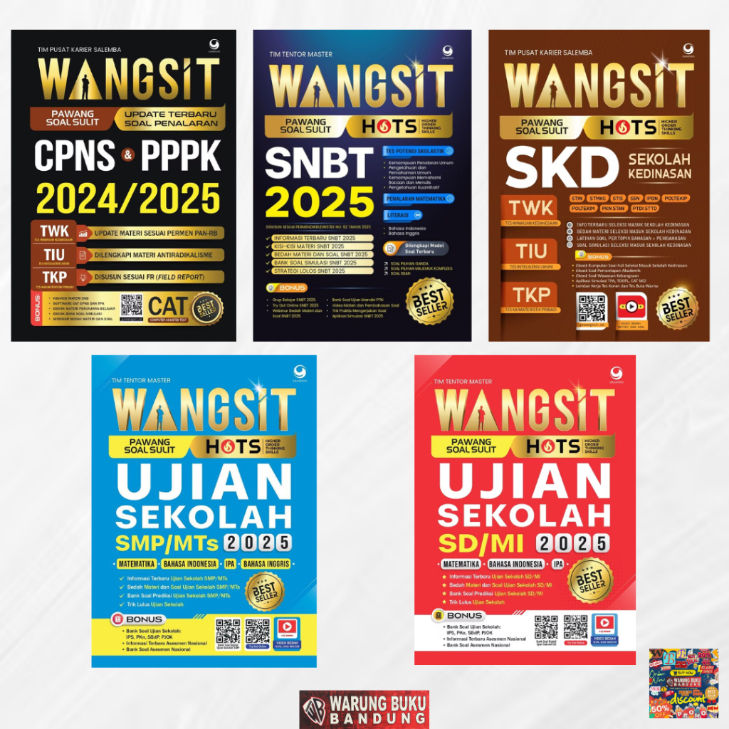 Jual BUKU WANGSIT SNBT CPNS PPPK SKD SEKOLAH KEDINASAN DAN UJIAN ...