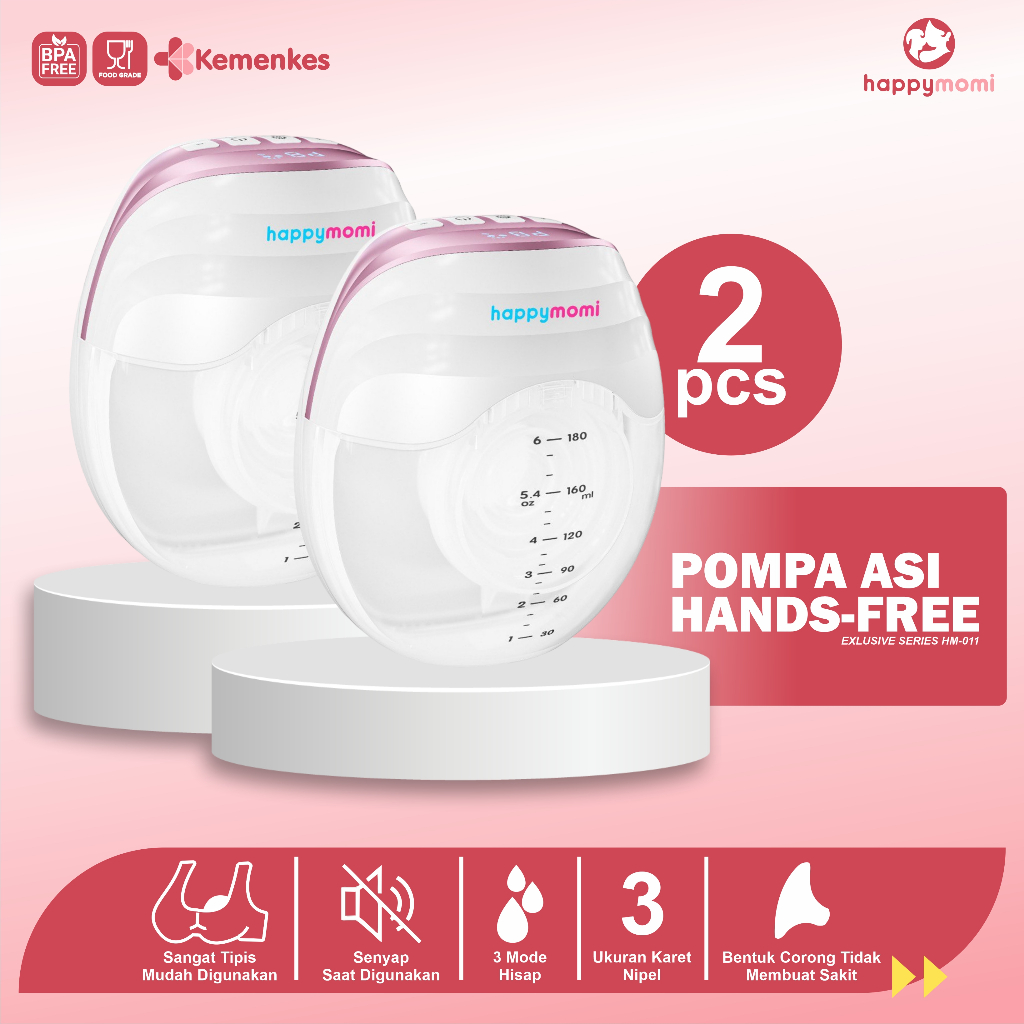 Jual happymomi - Pompa Asi Elektrik Handsfree 19mm 24mm 27mm Pumping ...