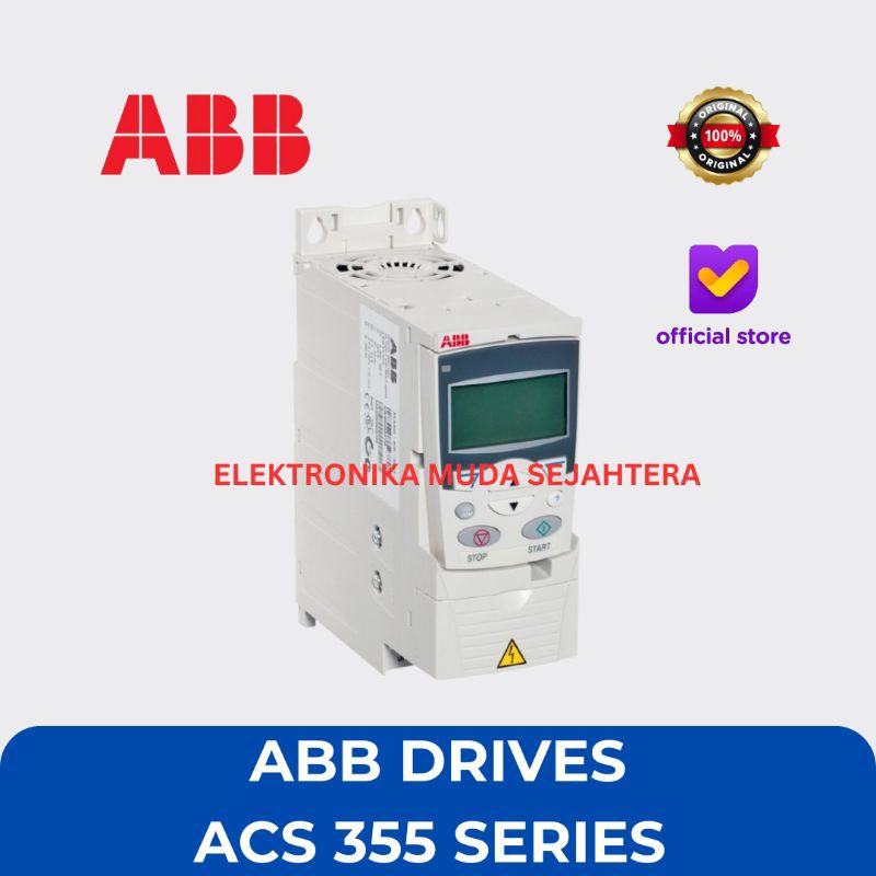 Jual ABB INVERTER ACS355-03E-01A2-4 0.37kW / 0.5HP 380V 3 PHASE / VFD ...