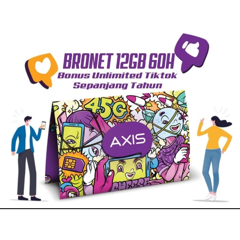 Jual Kartu Perdana Axis Bronet 12GB 60H | Shopee Indonesia