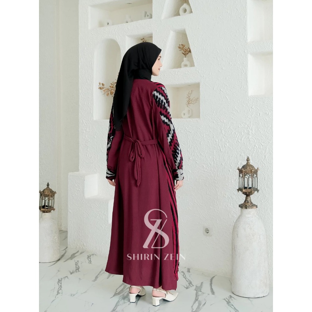 Jual Shirin Zein - Gamis Dress Rahayu Tenun Etnik Pesta Mewah Elegan ...