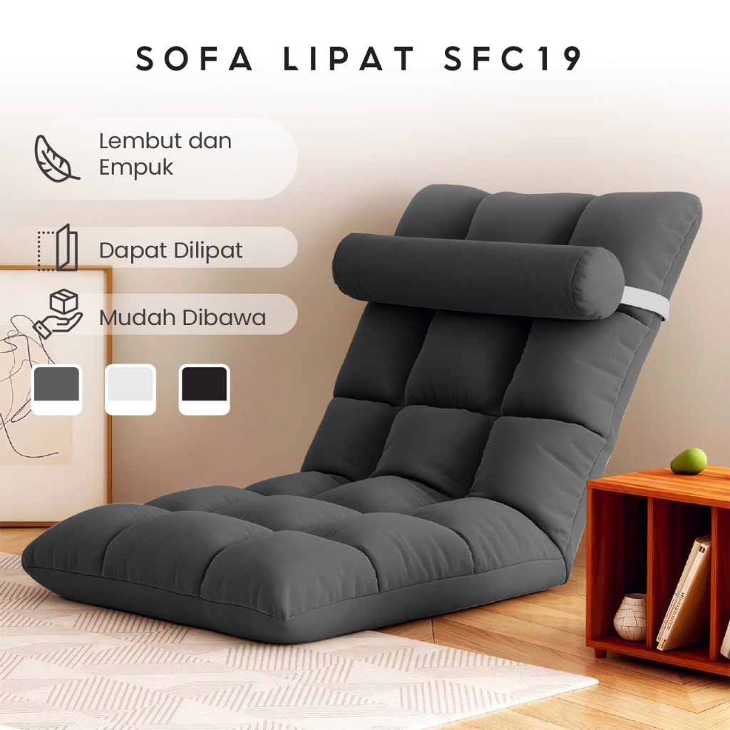 Jual Sofa Lipat Empuk Tempat Tidur Kursi Santai Depan TV Lipat 2 in 1 Minimalis Multifungsi SFC ...