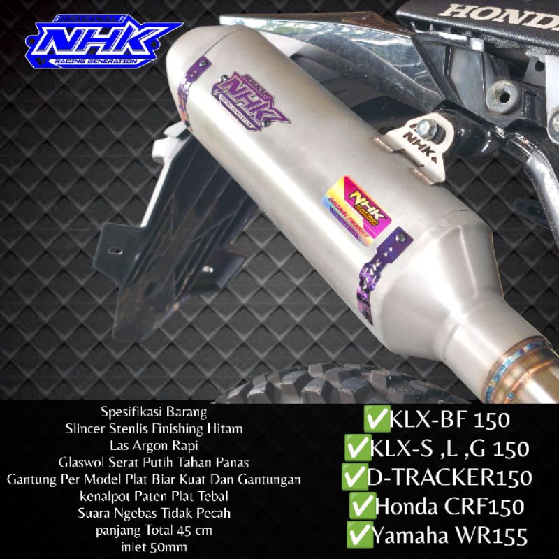 Jual Knalpot NHK PNP Klx 150 230 250 Dtracker 150 Crf 150 230 Wr 155 ...
