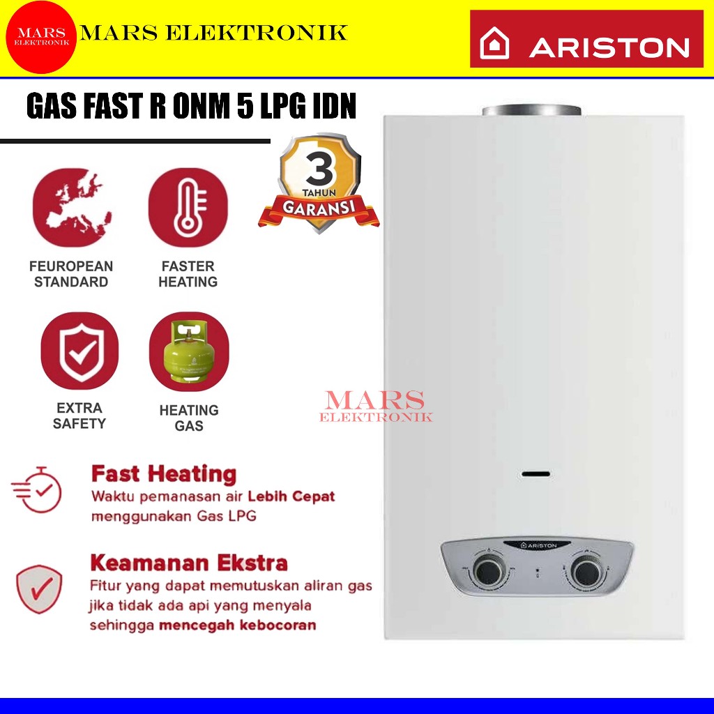 Jual ARISTON WATER HEATER - 5 LITER - GAS INSTANT WATER HEATER ...