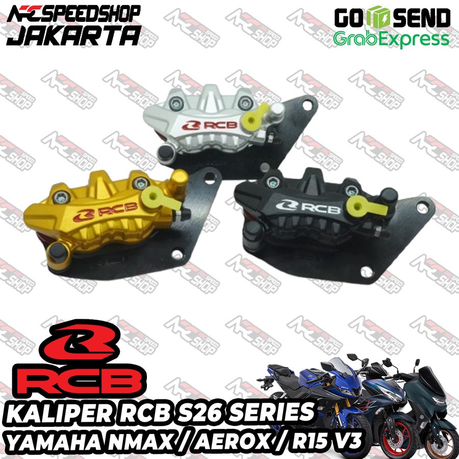 Jual kaliper RCB S26 Series Brake Caliper S-26 Yamaha NMAX AEROX R15V3 ...