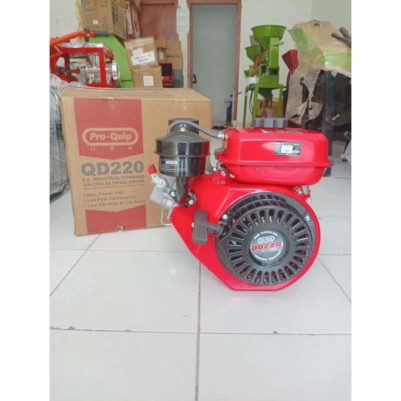 Jual MESIN ENGINE DIESEL SOLAR 9HP PROQUIP QD 220 | Shopee Indonesia